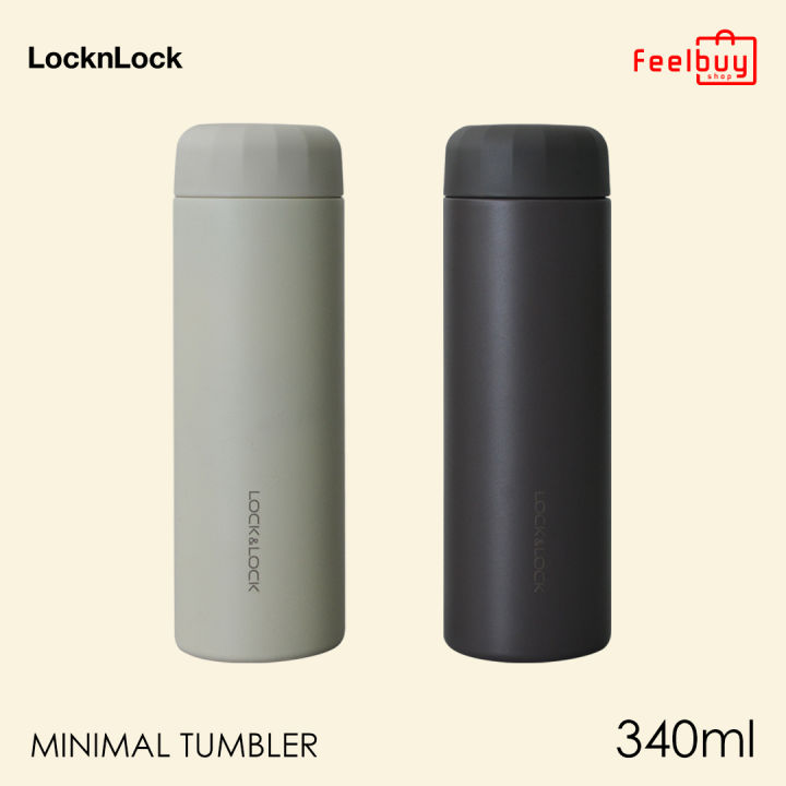Locknlock LHC4174 - Exclusive Minimalis Tumbler 340ML Grey Tumblr Botol Minum Aesthetic Botol ...