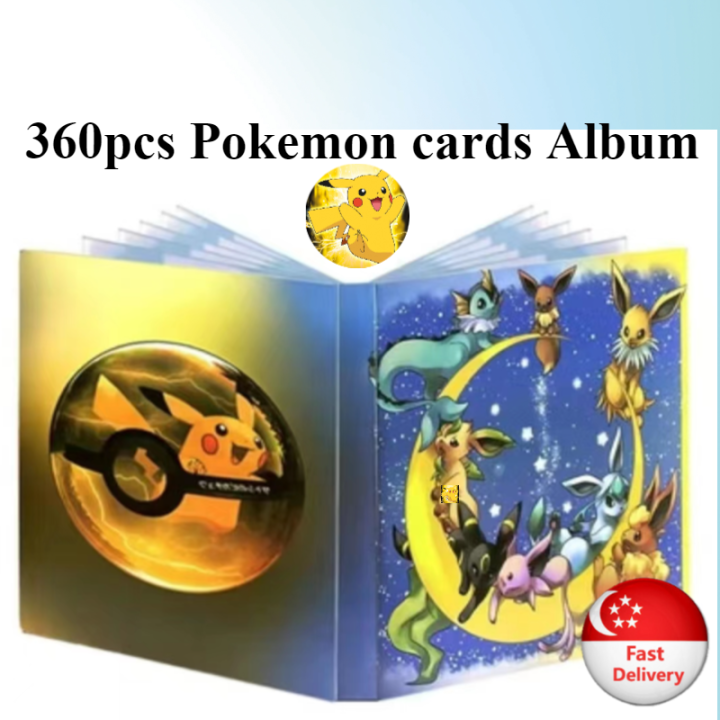 【SG stock】432 Pokemon card Album 9 Pocket Album Pikachu Playing Game ...
