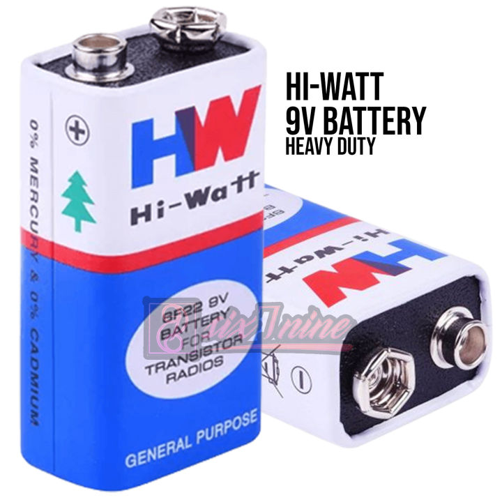 Original HI-WATT 9V Battery (Per Piece) | Lazada PH