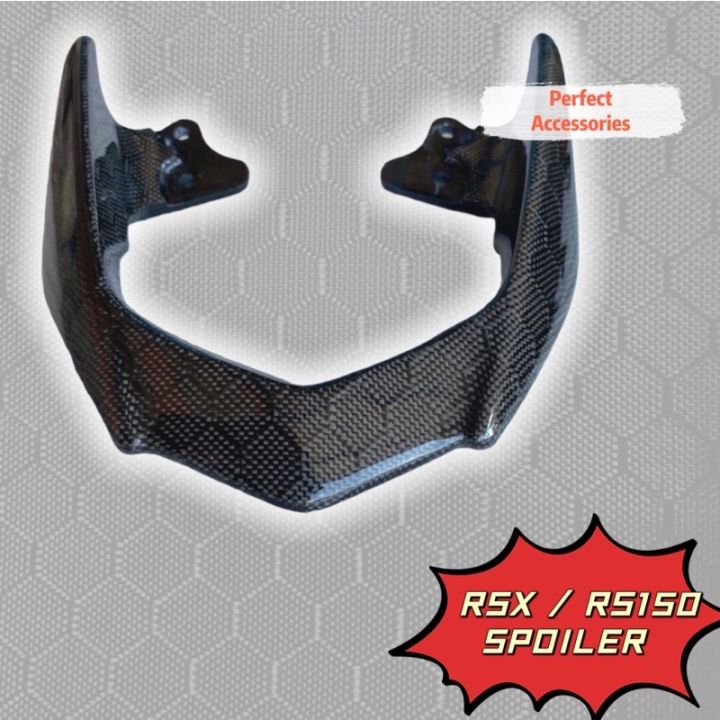 HONDA RS150 V1 V2 RSX SPOILER ALLOY CARBON FIBRE CARBON HONEYCOMB L-BAR ...