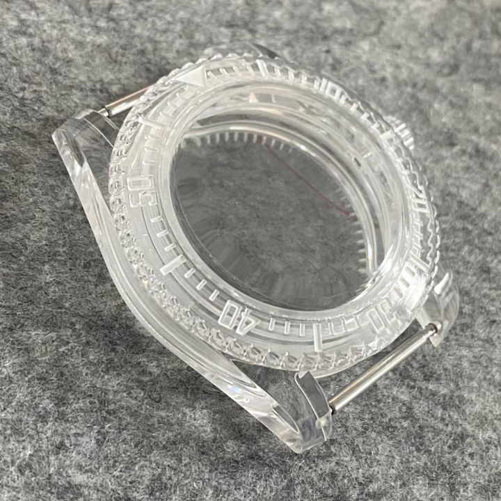 40mm SUB Plastic Transparent Watch Case Kits for NH35/NH36 Watch ...