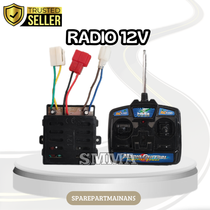 ⚡Ready⚡ Receiver+Remote Control 2,7Ghz 12v Radio (modul PCB) mobil aki ...