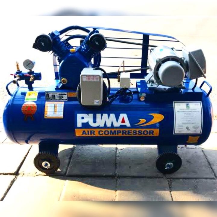 PUMA ปั๊มลม สายพราน รุ่น PP22-PPM 220V 148 ลิตร 2HP (รวมมอเตอร์) แรงดันลมได้ 8-10 บาร์ 115-142 ...