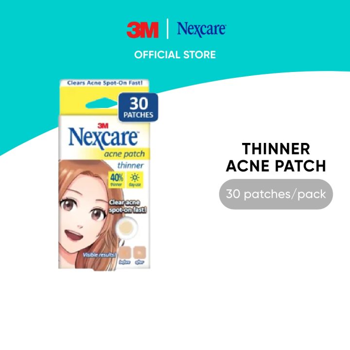 3M™ Nexcare™ Acne Patch Thinner, 30 pcs/pack, 8 mm, For clearing acne faster | Lazada Singapore