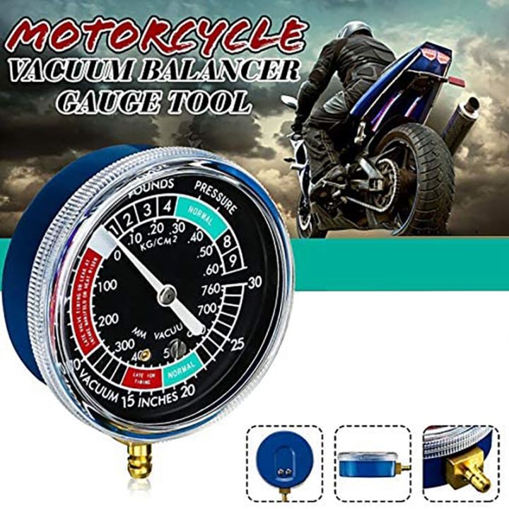 Universal Motorcycle Fuel Vacuum Gauge Carburetor Synchronizer Gauge ...