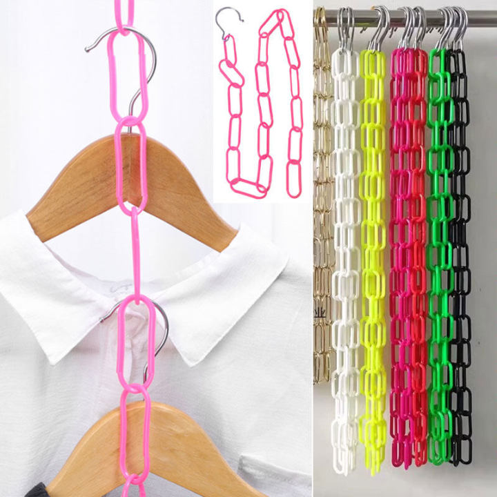 110cm Colored Plastic Chain with Hook Hanger Connecting Chain Wardrobe ...