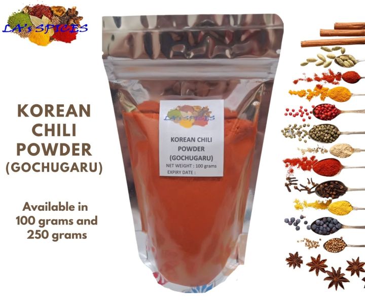 Korean Chili Powder/Flakes (Gochugaru) - 100 grams, 250 grams and 500 ...