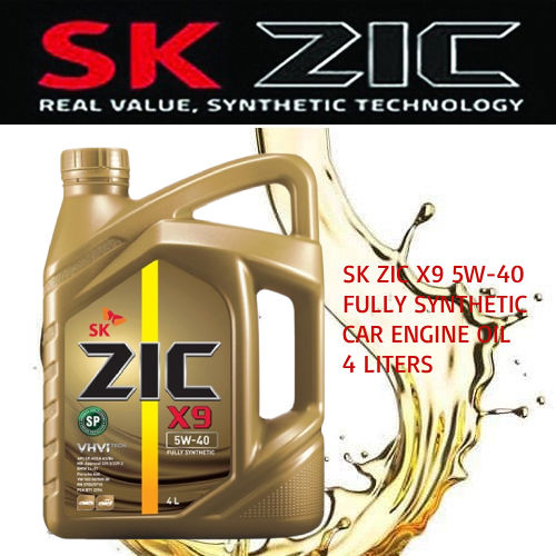 SK ZIC X9 5W-40 Fully Synthetic Car Engine Oil 4 Liters | Lazada PH