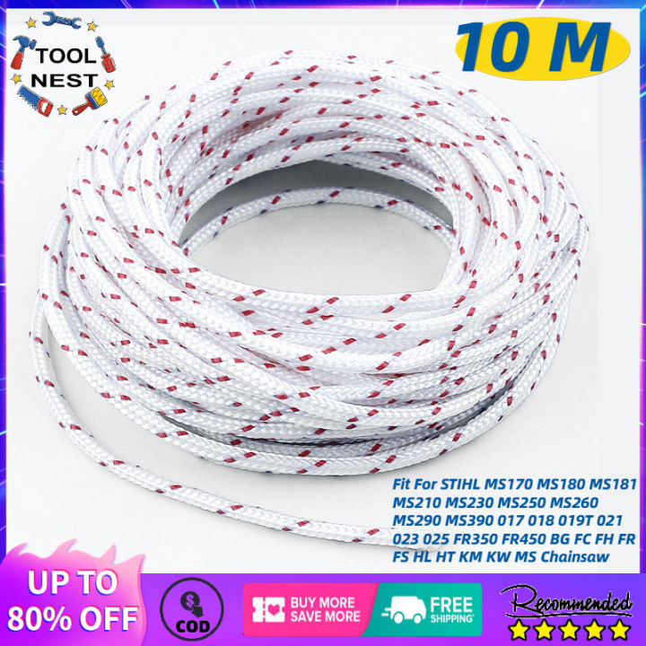 Tool Nest เชือกดึงสตาร์ทเครื่อง10เมตร,เชือกสำหรับเลื่อยยนต์เครื่องตัด ...