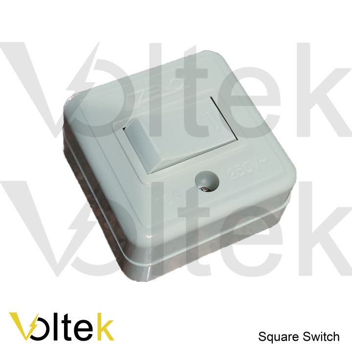 Square Switch surface mounted 1 gang for light 738 with screw | Lazada PH