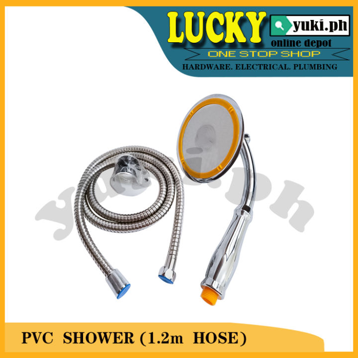 PVC SHOWER SET (1.2M HOSE) HIGH PRESSURE | Lazada PH