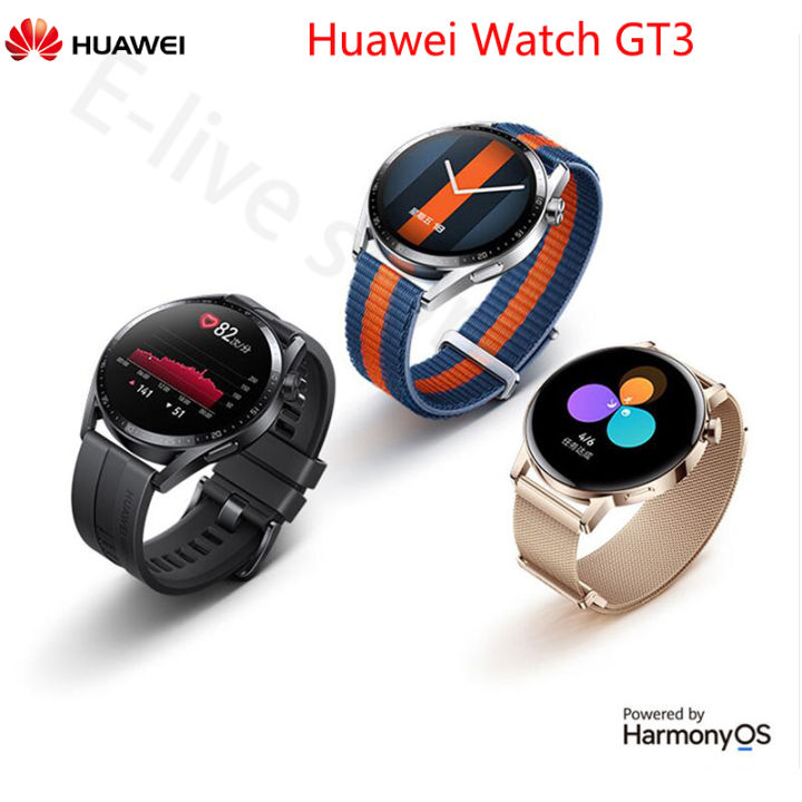 HUAWEI WATCH GT 3 46mm Smart Watch SpO2 Monitoring All-Day Battery Life ...
