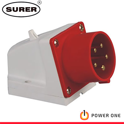 Surer 1959 Industrial Plug, Wall Mounted 3P+N+E, 32A 415V, IP44 | Lazada PH