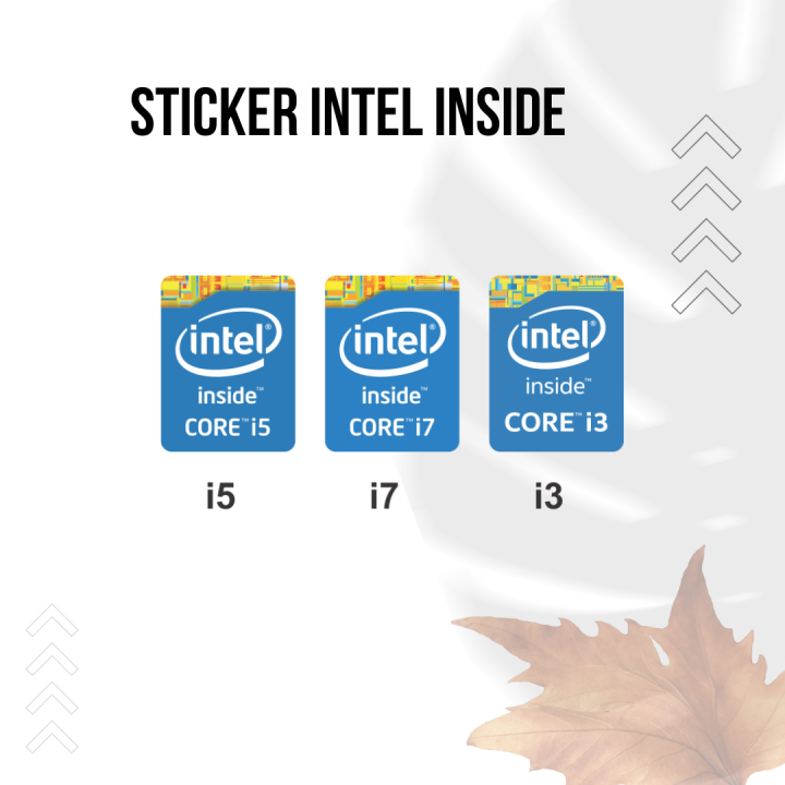 Stiker Laptop Intel Inside Core i3 i5 i7 | Lazada Indonesia