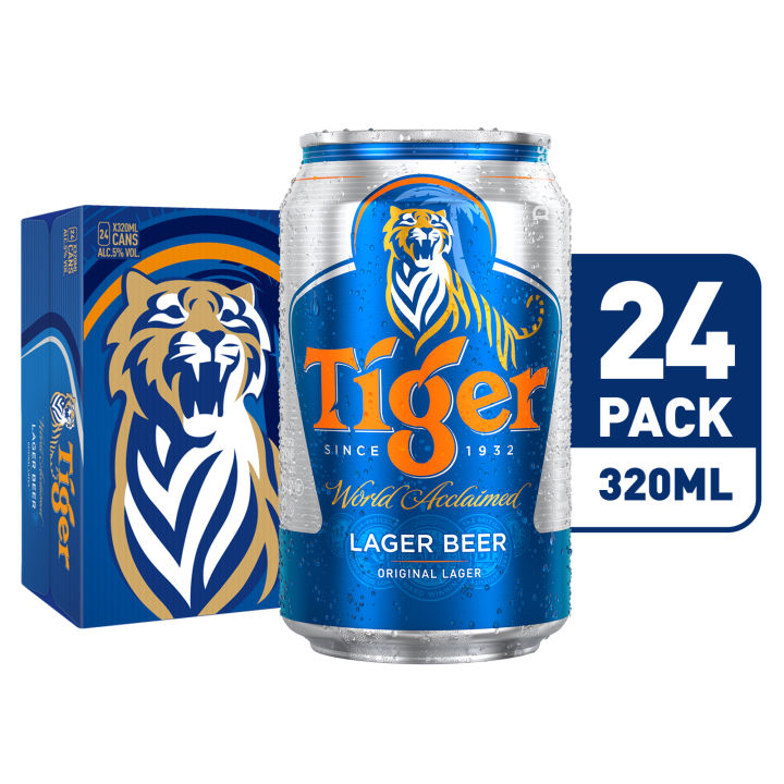 Tiger Lager Beer Can 24 X 320ML | Lazada Singapore