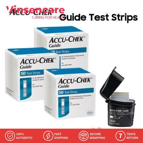 Accu-Chek Guide 25/50/100pcs Test Strips Accu chek (Exp:Latest) Accu ...