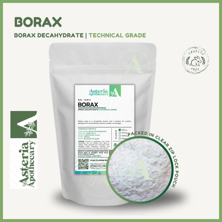 Borax | Borax Decahydrate 100g / 500g / 1Kg - Asteria Apothecary ...
