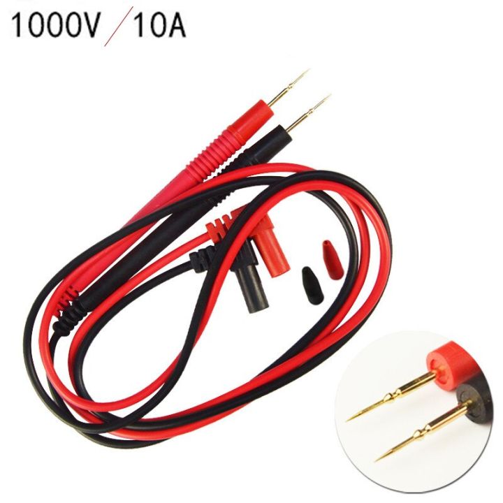 1.1m Universal Multimeter Probe 1000v 10a Test Leads Cable For Ic Pin ...