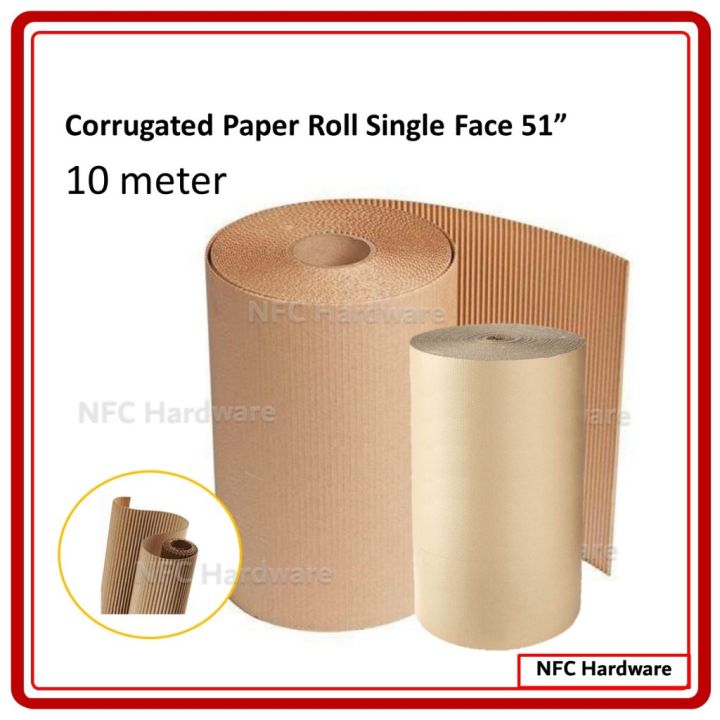 Corrugated Paper Roll Single Face 51" x 10 Meter | Lazada
