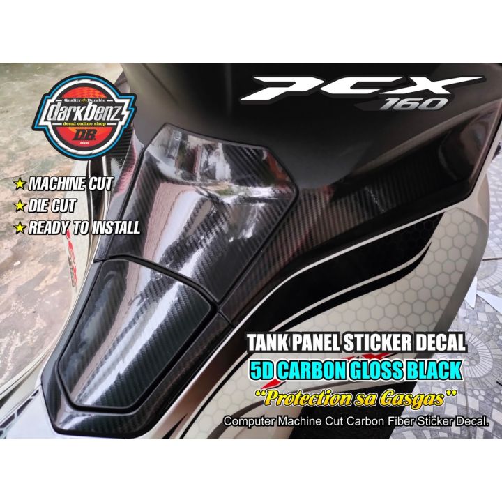 Honda PCX 160 Carbon Fiber & Forged Design Sticker Decal | custom made ...