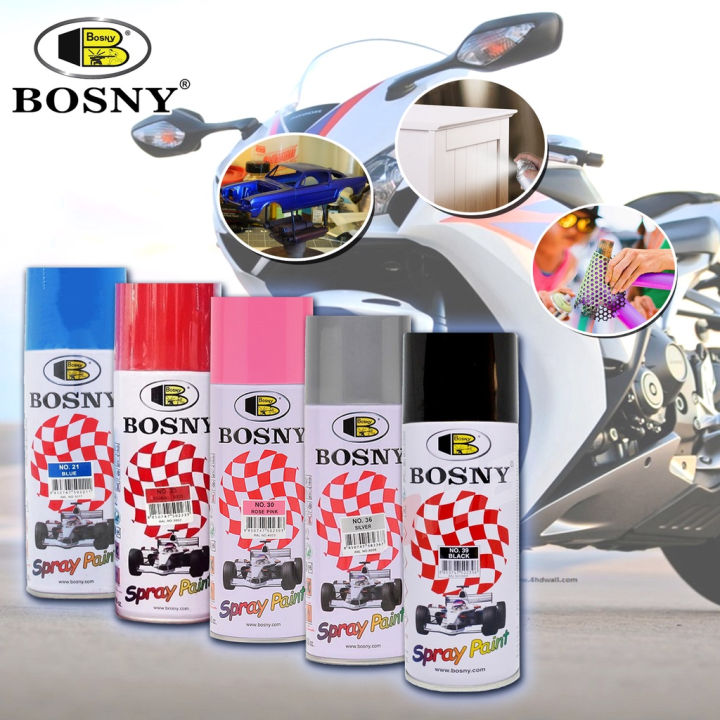 sapphireshop1 BOSNY 100% ORIGINAL ACRYLIC SPRAY PAINT | Lazada PH