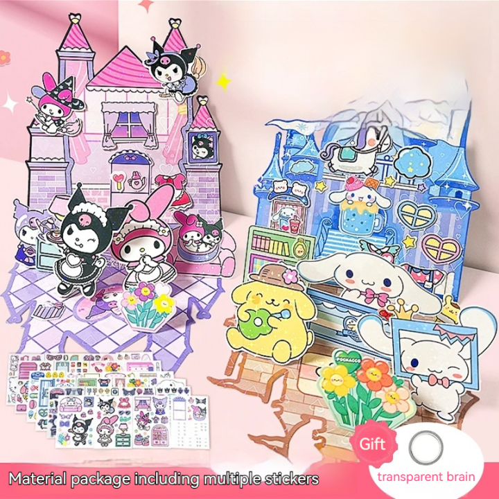 Sanrio Castle book, three-dimensional, silent, handmade, a toy to ...