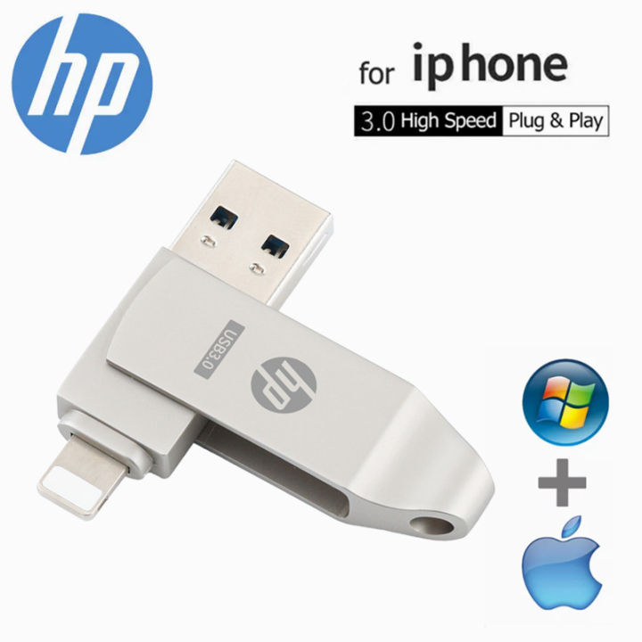 HP 2 in1 iPhone Flash Drive 256GB 512GB 1TB External Storage Devices ...