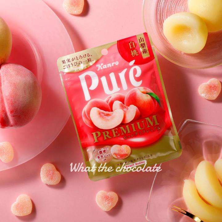 Kanro Puré Premium เยลลี่พีชพรีเมี่ยม (สอดไส้พีชเยิ้ม) | Lazada.co.th