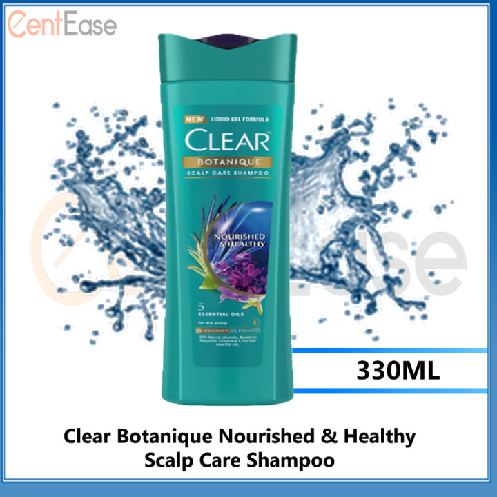 Clear Botanique Nourished & Healthy Scalp Care Shampoo 330ml | Lazada