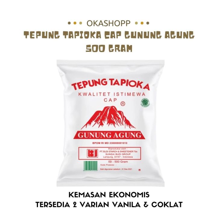Tepung Tapioka Cap Gunung Agung 500 Gram | Lazada Indonesia