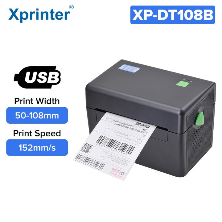 XPRINTER XP-DT108B Thermal Label Printer USB Barcode Printer | Lazada PH