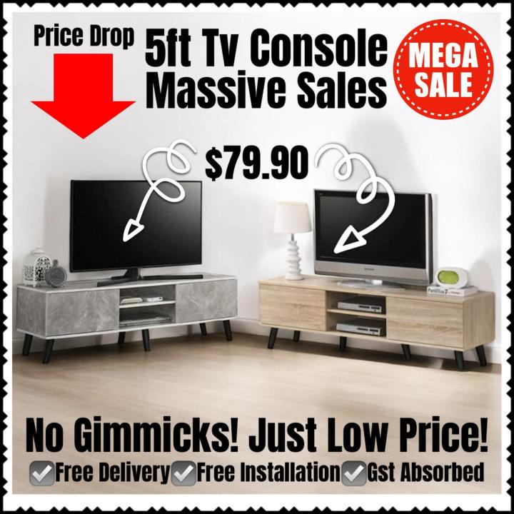 5ft Tv Console Massive Sale (YW7914) | Lazada Singapore