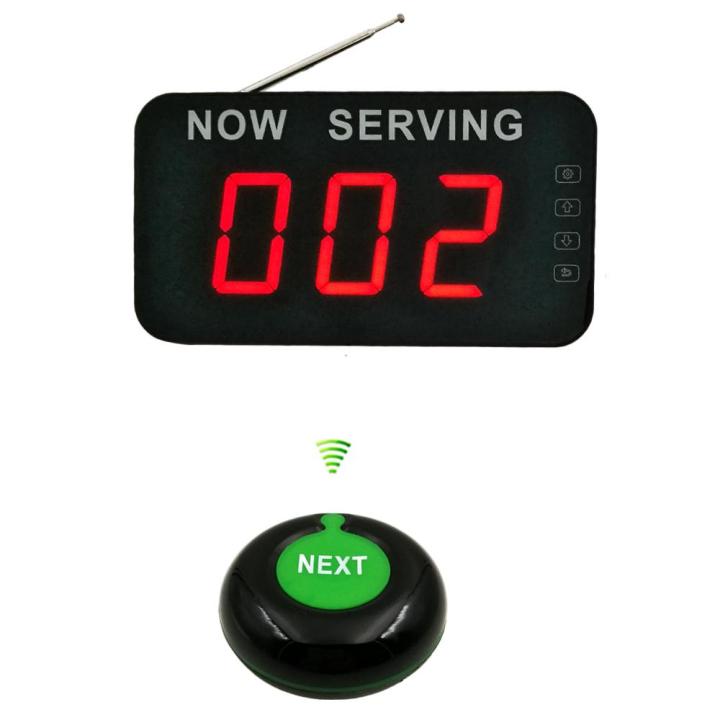 Take a Number System Queue Wireless Calling System with 1 Take a Number Display 2 Next Call ...