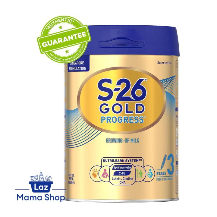 Wyeth Nutrition S-26 Gold Progress Stage 3 Growing-up Formula 900G - From 12 Months (Laz Mama ...