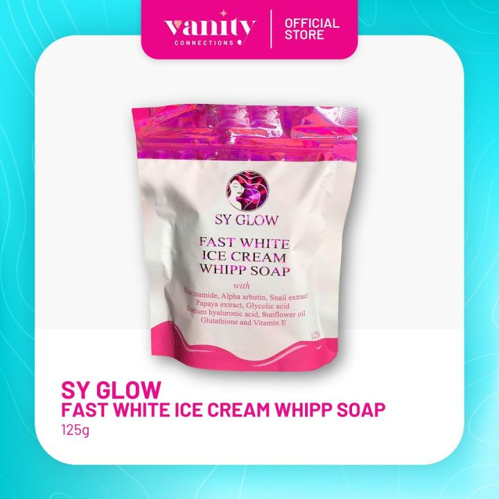 SY GLOW FAST WHITE ICE CREAM WHIPP SOAP 125g | Lazada PH
