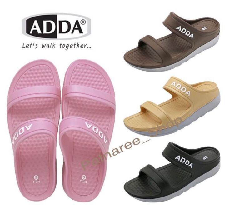 ADDA รุ่น 5TD35-W2 แท้💯% รองเท้าแตะ รองเท้าลำลอง ไซส์ 4-6 | Lazada.co.th