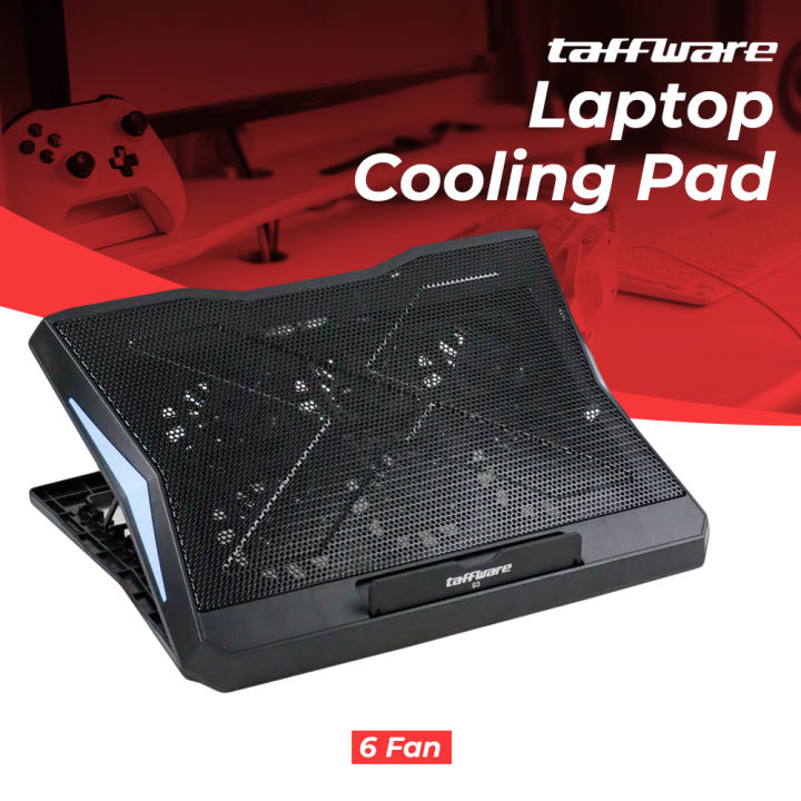 Taffware MC Gaming Cooling Pad Laptop 6 Fan - Q3 - Black | Lazada Indonesia