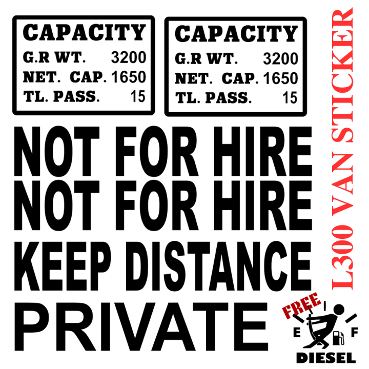 L300 VAN STICKER SET | Lazada PH