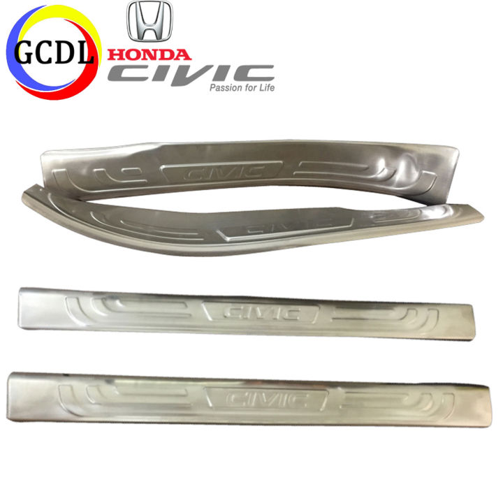 HONDA CIVIC Step Sill Set Stainless Steel | Lazada PH