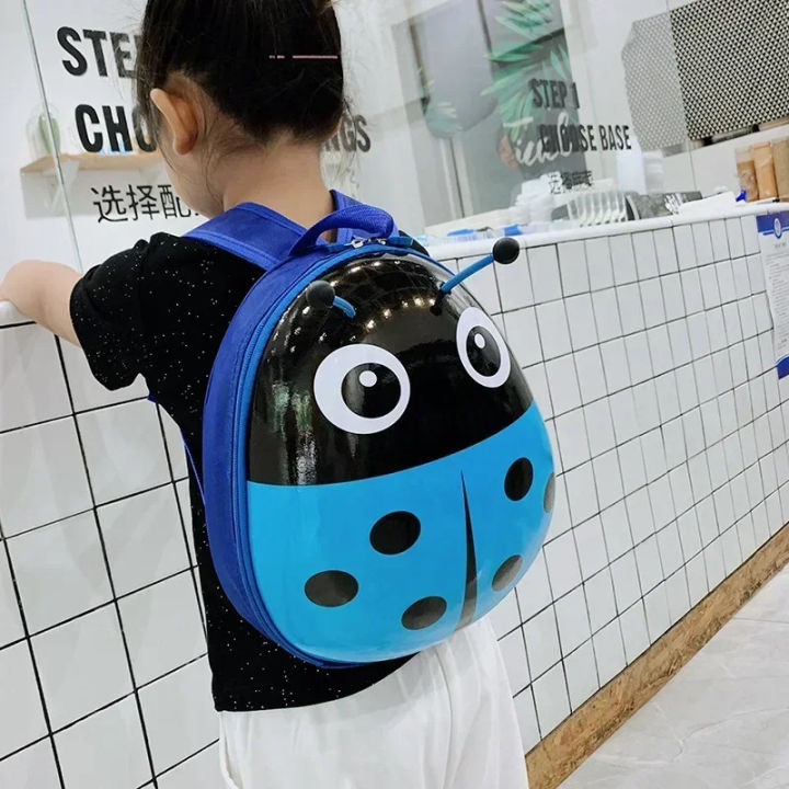 Foreign Style Ladybug Backpacks 2024 New Eggshell Children's Bag ...