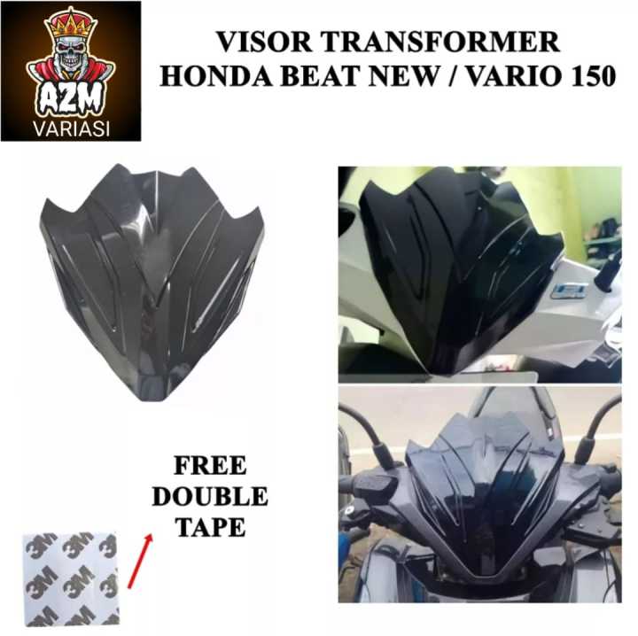 VISOR BEAT FI ESP 2017-2018 VARIO 150 WINDSHIELD TRANSFORMER BEAT NEW ...