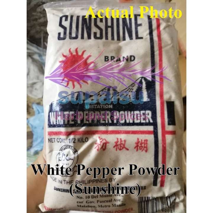 White Pepper Powder (Sunshine) - 500g | Lazada PH