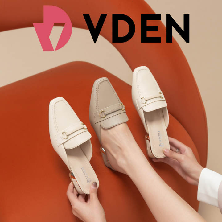VDEN Mule Baotou low block Heels sandals F78-148 | Lazada PH