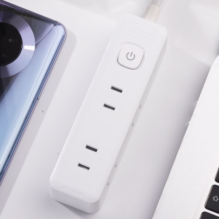 2 Plugs 6 Digits Rubiks Cube Socket Two Hole Flat Socket Multi Function Household Power