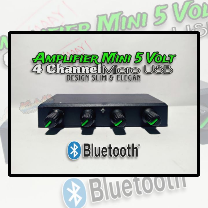 Amplifier Mini 4 Channel Bluetooth | Power Amplifier mini 4 Channel 5 ...