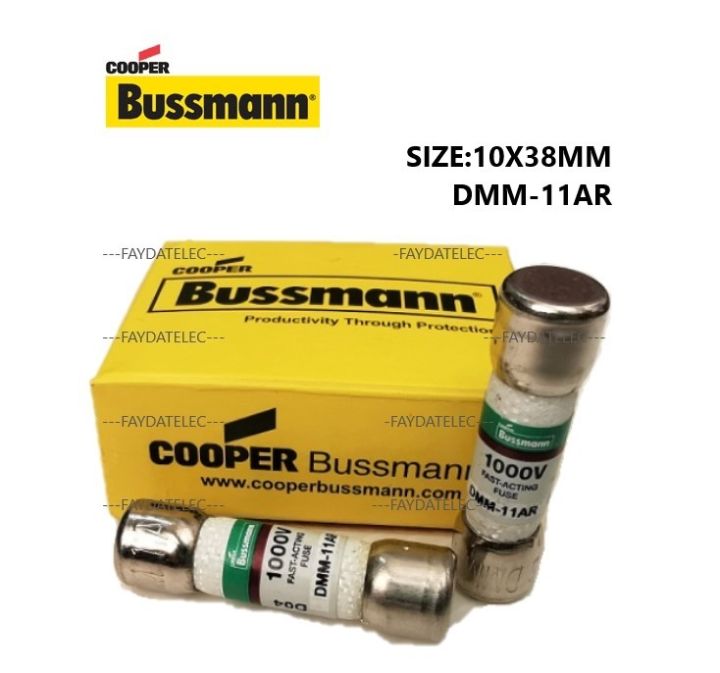 BUSSMANN DMM-11AR 11A 1000V FAST ACTING FUSE 10x38mm / MULTIMETER FUSE ...