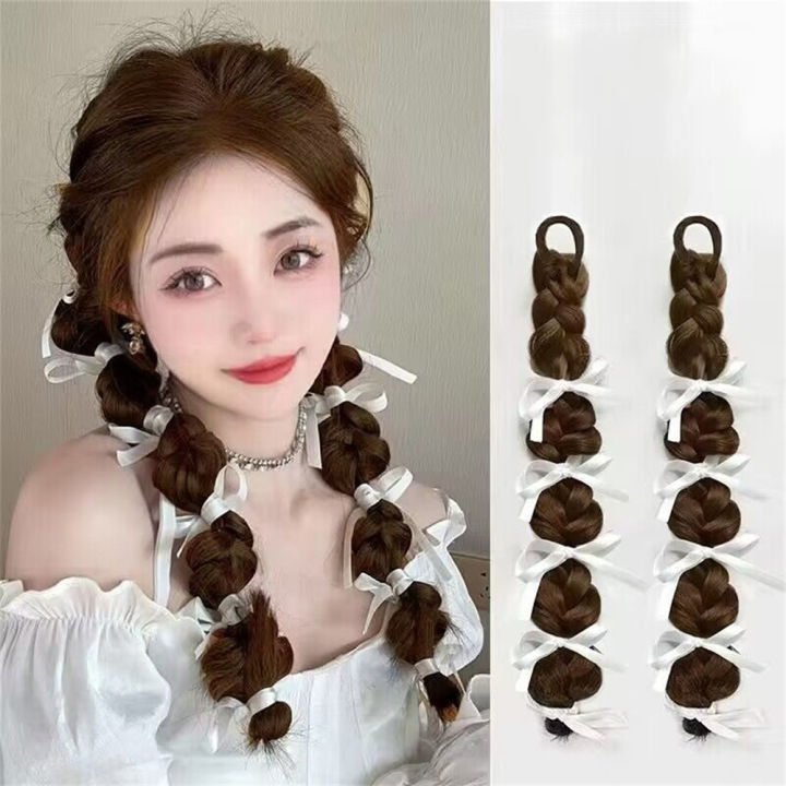 【akula store】Synthetic Hairpiece Ponytail Natural Extension Hair Pony ...