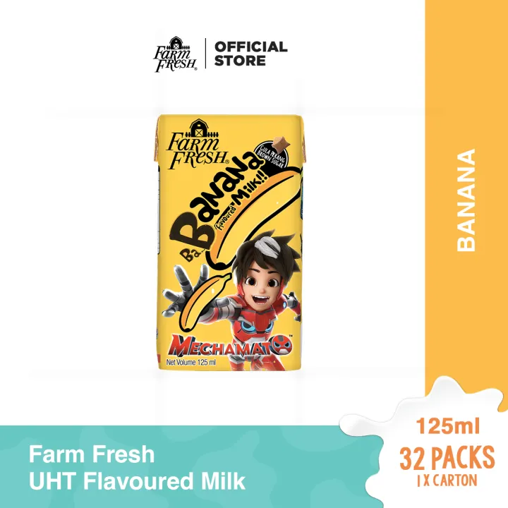 Farm Fresh UHT Banana Milk 125ml x 32 Packs | Lazada