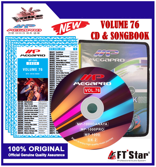 Volume 78 Update CD & Songbook For MP Megapro MP1000 MP1000pro Danaya ...