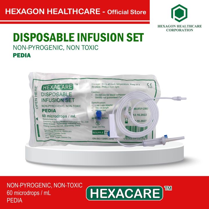 INF01L - Infusion Set (HEXACARE), Pedia Size | Lazada PH